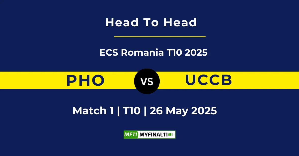 PHO vs UCCB Player Battle & Head to Head Team Stats - ECS T10 Romania 2025